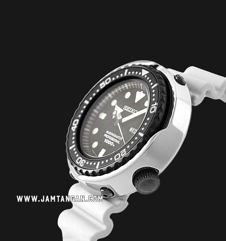 Seiko Prospex SBBN029 Marinemaster Pro Quartz Divers 1000M White Rubber ...