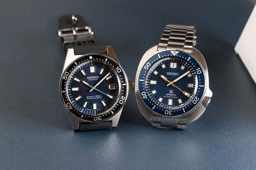 Seiko Prospex SLA043J1 The 1965 Divers Re-Creation Blue Dial Black ...