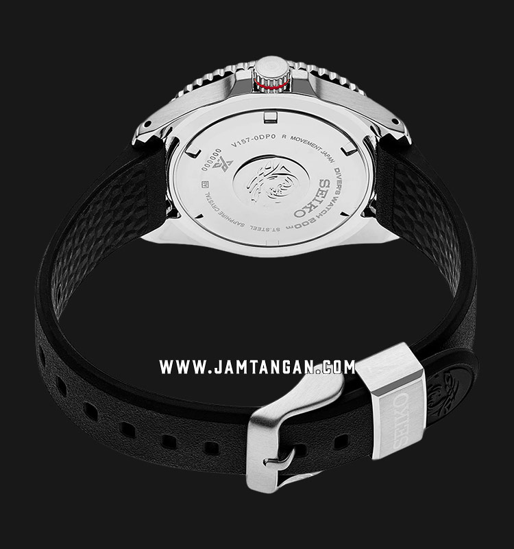 Seiko Prospex SNE593P1 Solar Divers 200M Blue Dial Black Silicone Strap ...