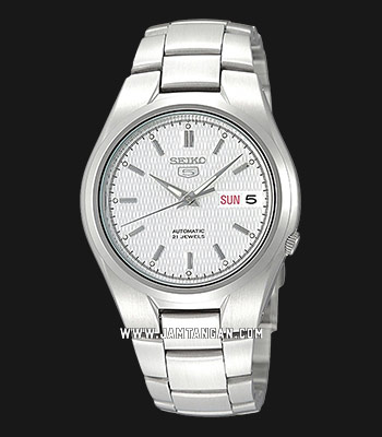 Seiko 5 Sports SNK601 SNK601K1 Automatic White Dial Stainless Steel ...
