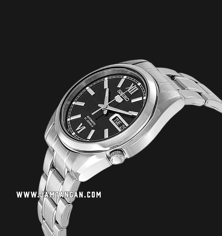 Seiko 5 Sports SNKL55K1 Automatic Black Dial Stainless Steel Strap ...