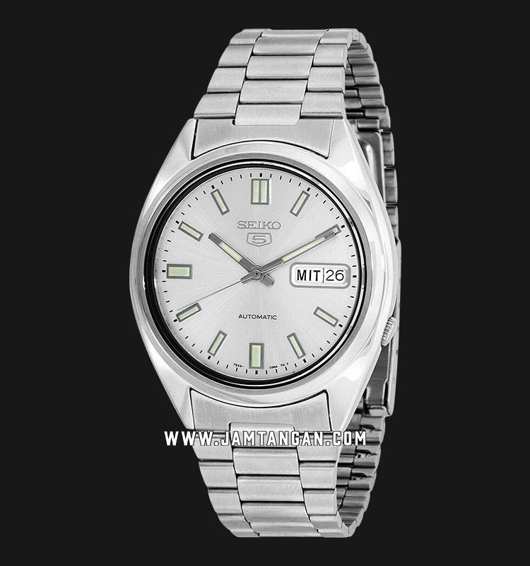 Seiko 5 SNXS73K Automatic Silver Dial Stainless Steel | Jamtangan.com