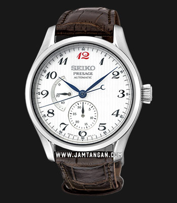 Seiko Presage SPB059 SPB059J1 Automatic White Pattern Dial Brown ...