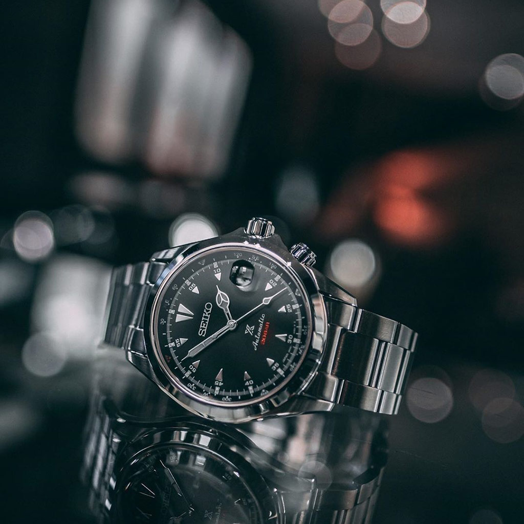 Seiko Prospex SPB117J1 Alpinist Black Dial Stainless Steel Strap ...