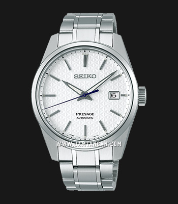 Seiko Presage SPB165 SPB165J1 Sharp Edged Shironeri Silky White Dial ...
