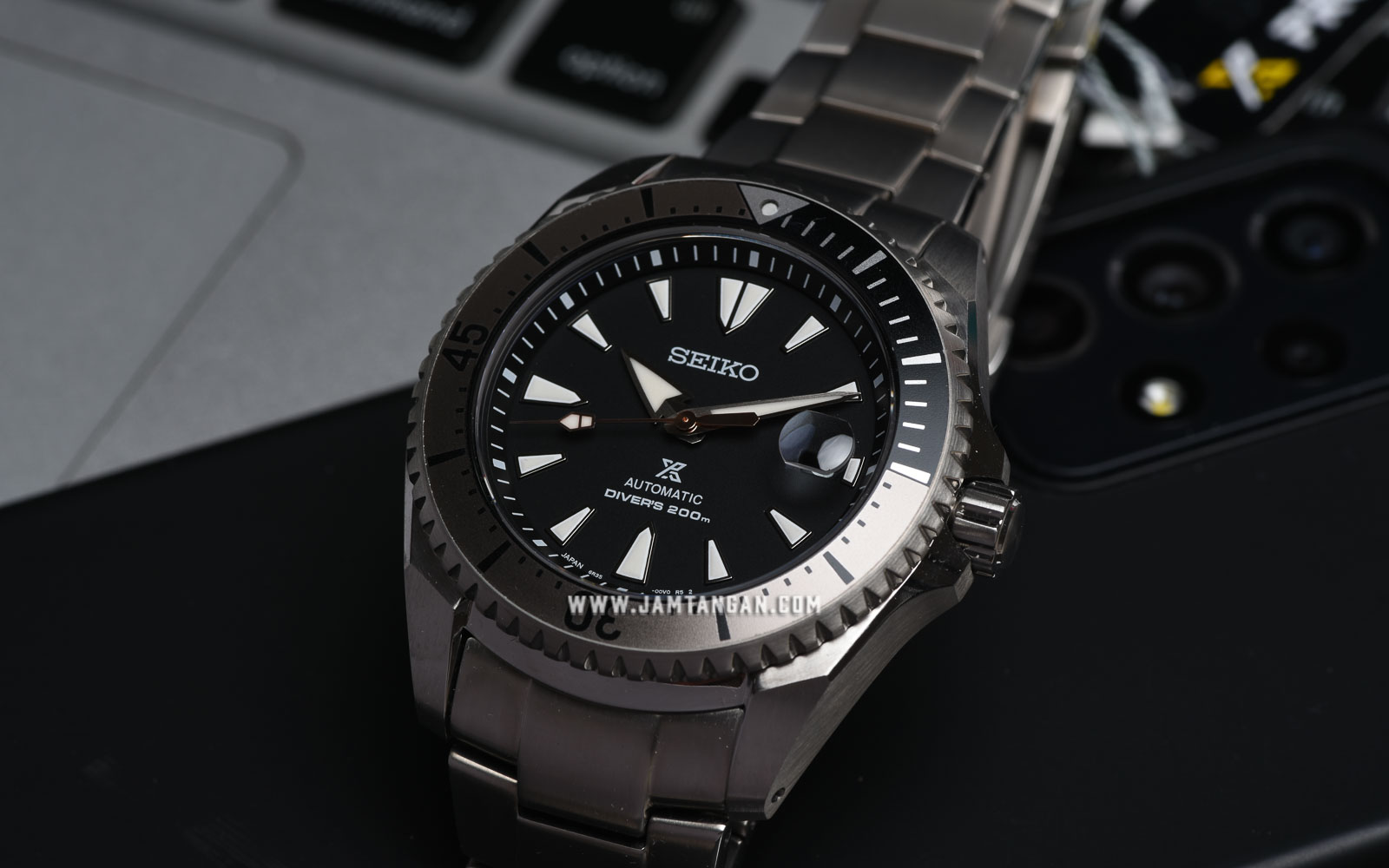 Seiko Prospex SPB189J1 Shogun Automatic Divers Black Dial Titanium ...