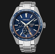Seiko Presage SPB217J1 Sharp Edged 140Th Anniversary GMT Automatic Blue ...