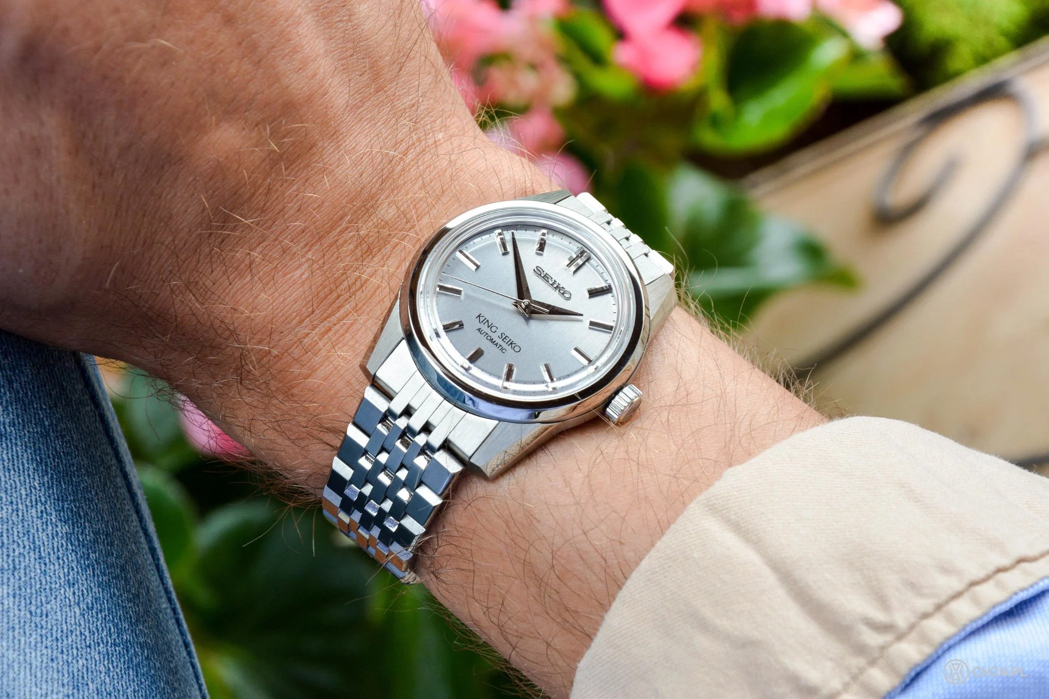 Seiko King Seiko SPB281J1 Automatic Silver Dial Stainless Steel Strap ...