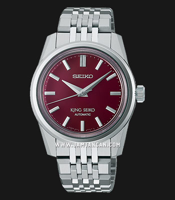Seiko King Seiko SPB287 SPB287J1 KSK Red Dial Stainless Steel Strap ...