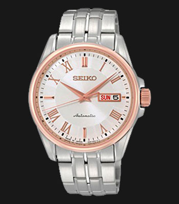 Seiko SRP186 SRP186J1 Automatic Presage Stainless Steel Silver Dial ...