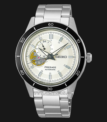 Seiko Presage SSA423 SSA423J1 Automatic Open Heart White Dial Stainless ...