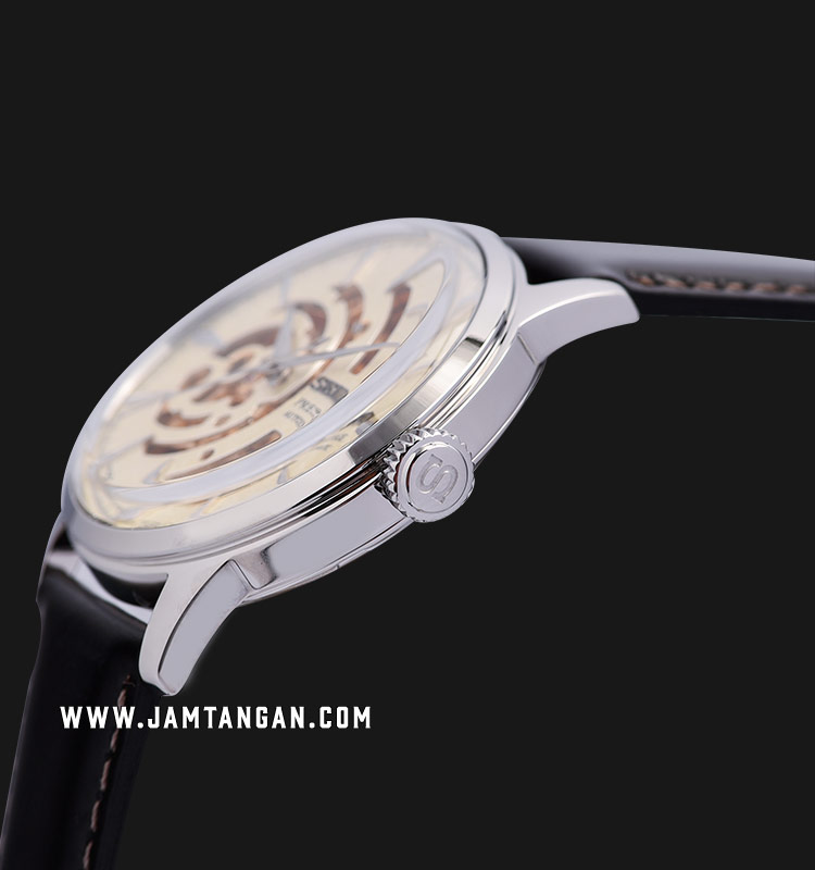 Seiko Presage SSA455J1 Cocktail Time Star Bar Automatic Black Leather ...