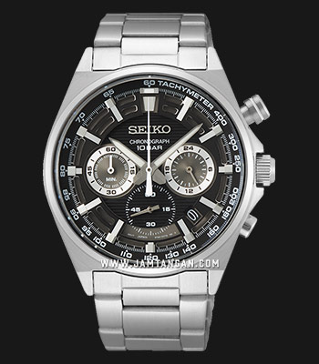 Seiko Chronograph SSB397 SSB397P1 Essentials Discover More Men Black ...