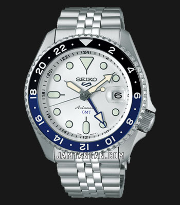 Seiko 5 Sports SSK033 SSK033K1 SKX Series Automatic GMT Silver Dial ...