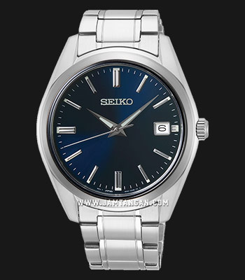 Seiko Classic SUR309 SUR309P1 Man Blue Dial Stainless Steel Strap ...