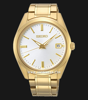 Seiko Classic SUR314 SUR314P1 Discover More White Dial Gold Stainless ...