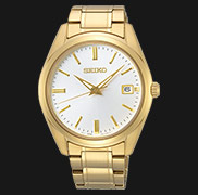 Seiko Classic SUR314P1 Discover More White Dial Gold Stainless Steel ...