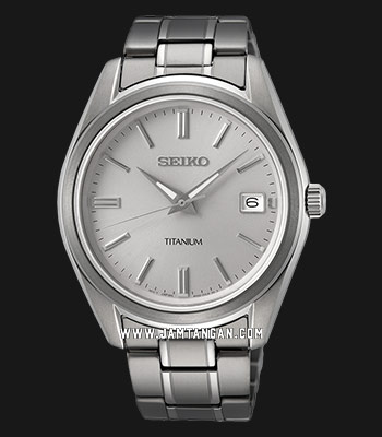 Seiko Classic SUR369 SUR369P1 Discover More Silver Dial Titanium Strap ...