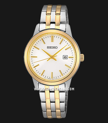 Seiko Classic SUR410 SUR410P1 Discover More Silver Dial Dual Tone ...