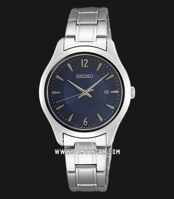 Seiko Classic SUR425 SUR425P1 Discover More Blue Dial Stainless Steel ...