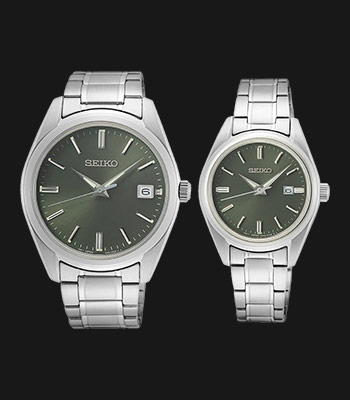 Seiko Classic SUR533P1_SUR527 SUR533P1_SUR527P1 Dress Olive Green Dial ...