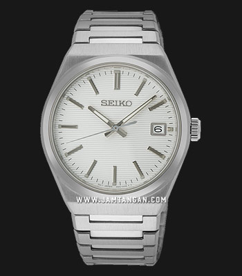Seiko Classic SUR553 SUR553P1 Men Silver Dial Stainless Steel Strap ...