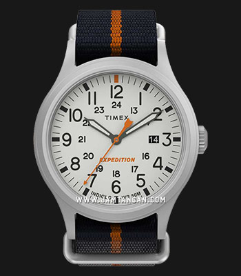 Timex Expedition TW2V22800 North Sierra White Dial Dual Tone Fabric ...