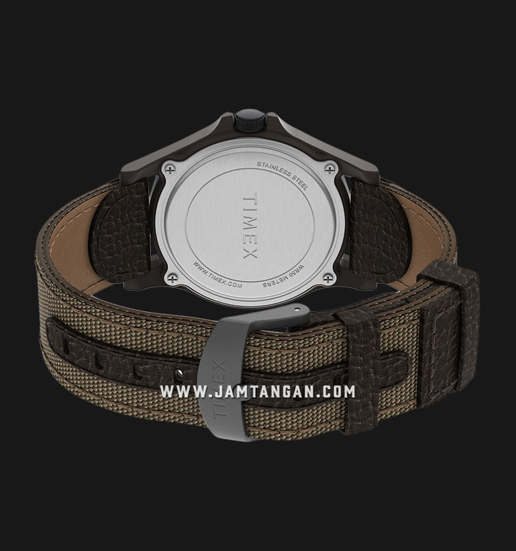 Timex Expedition TW4B23700 Acadia Indiglo Cream Dial Brown Nylon Strap ...