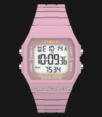 Timex TW5M55800 Activity And Step Tracker Digital Dial Pink Rubber ...