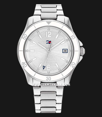 Tommy Hilfiger Brooke 1782512 Silver Dial Stainless Steel Strap ...