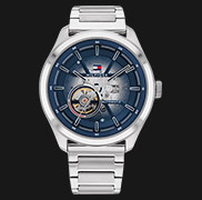 Tommy Hilfiger Oliver 1791939 Automatic Skeleton Dial Stainless Steel ...